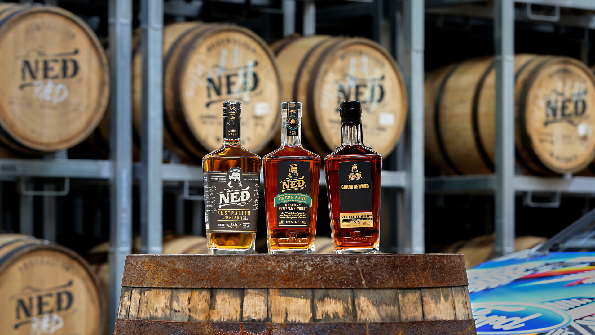 NED Australian Whisky Bottles
